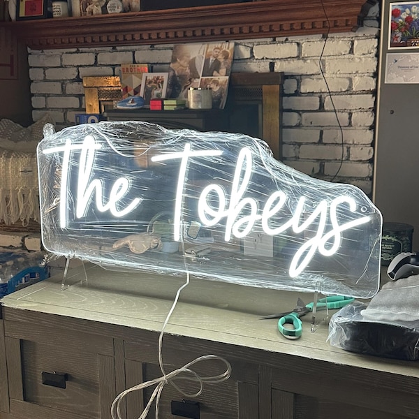 Custom Neon Sign With Stand Custom Standing Neon Sign Neon Sign With ...