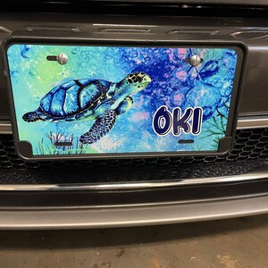Sea Turtle Front License Plate Beach License Plate Custom - Etsy