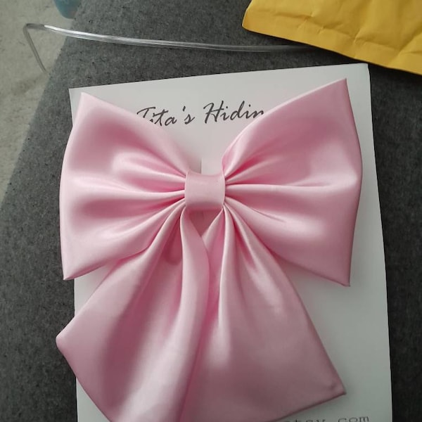 Pink Hair Bow for Women, Large Pink Bow, Pink Bow for Girls, Big Bows ...