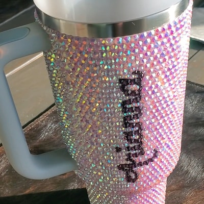 Rhinestone Stanley Cup 40 Oz Personalized Any Color Bling Diamond Gem ...