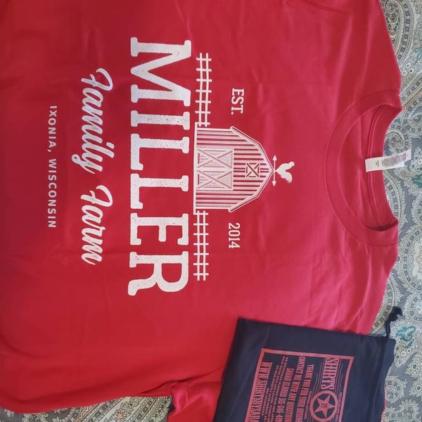 Personalized Farm T-shirt: Vintage Barn, Custom Farmer Gift - Etsy