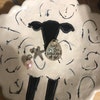 SPOON REST Regular Size Woolly SHEEP Stoneware Clay Handmade - Etsy