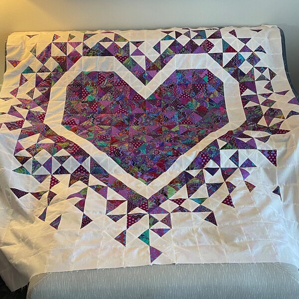 PDF Exploding Heart Quilt Pattern Digital Download by Slice of Pi ...