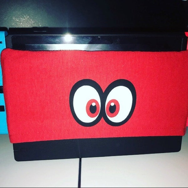 Switch Dock Sock Cartoon Eyes Video Game Screen Protector Cozy Tablet ...