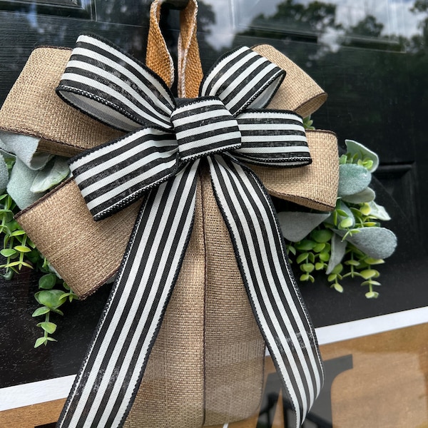 Blue Pink Bow, Gender Reveal Baby Shower Bow, Baby Shower Gift Bow ...