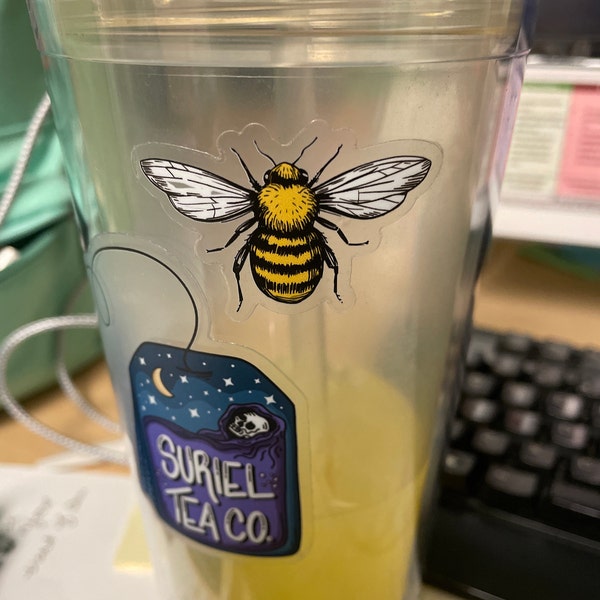Mini Bee Sticker - Hydroflask - Yeti - Waterproof - Mini Sticker ...