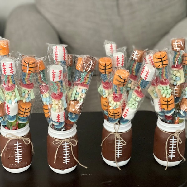Basketball Sports Birthday Teams Candy Kabobs Party Favors Treat Boxes ...
