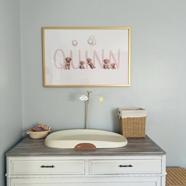 Puppy ALPHABET POSTER | Puppy Nursery Decor | Puppy Dog Wall Art for a ...