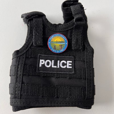 Police Gift Miniature Tactical Vest Bottle Insulator. Customize for ...