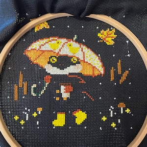 Flower Ghost Cross Stitch Pattern PDF Cute Funny Easy Small Halloween ...