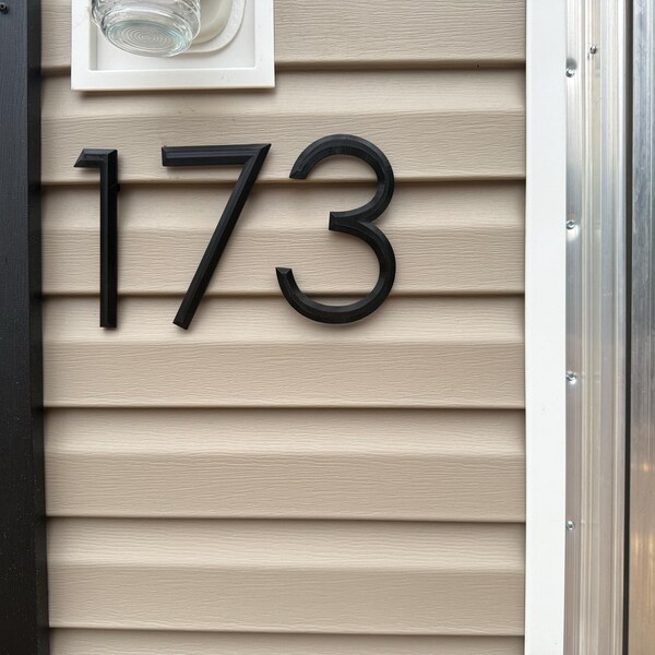 NO DRILLING REQUIRED 7.5" Vinyl Siding House Numbers Black or White - Etsy