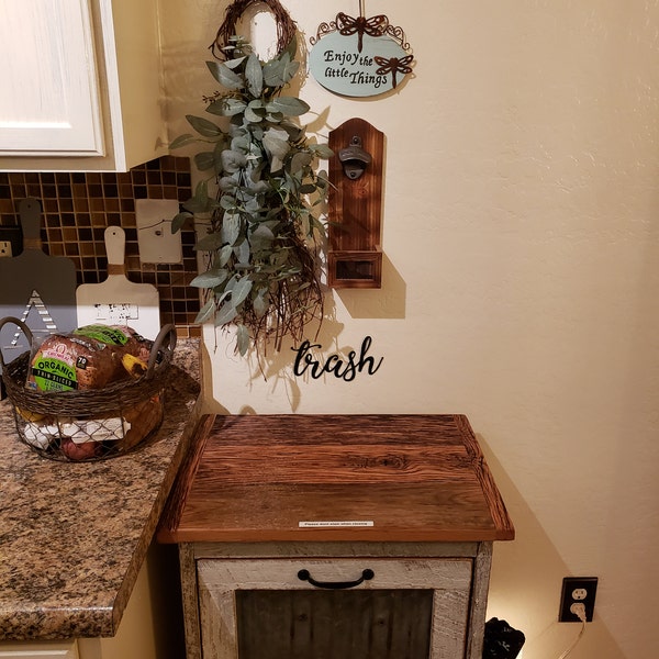 Trash Metal Sign - Etsy