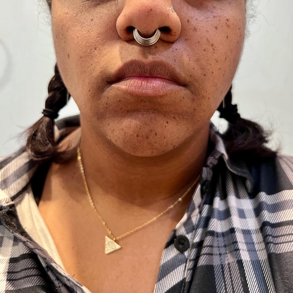 5-tier Stack Hinged Titanium Clicker · Septum/daith/helix · 16g/14g ...