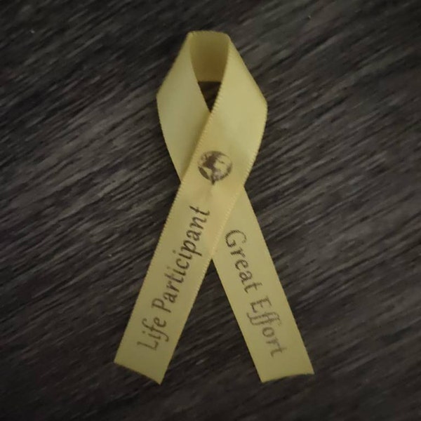 Personalized Pin on Memorial Ribbons - 30 Pin On, Ready to Wear, Custom ...