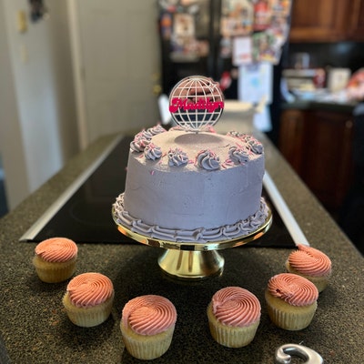 Groovy SVG File, Glowforge File, Two Groovy Cupcake Topper Laser File ...