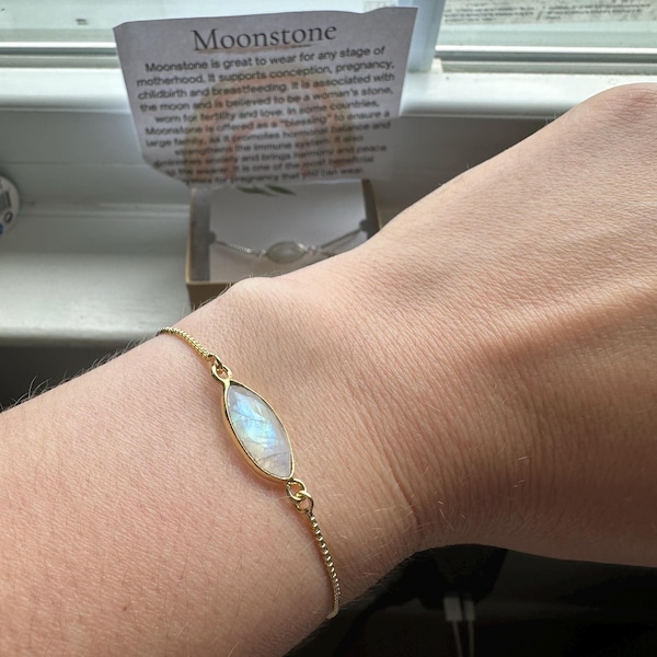 Selenite Citrine Labradorite Bracelet, Crystal Bead Bracelet in Earthy Neutrals, Thoughtful Gift ...