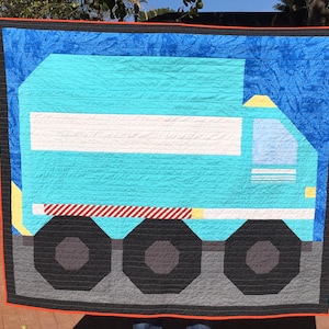 Short School Bus Quilt Pattern Multiple Sizes Wall to Lap | Etsy
