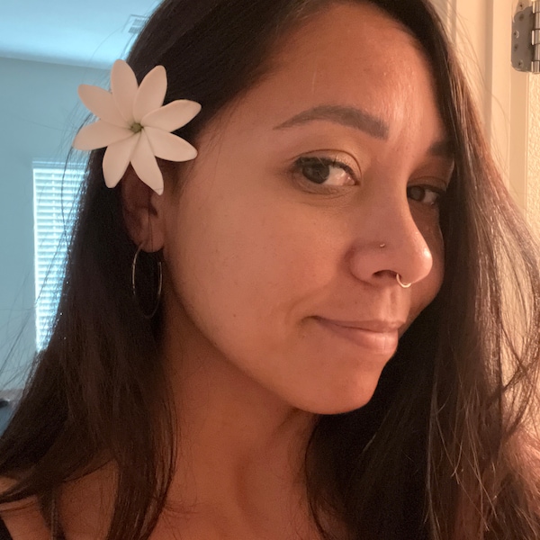 Tiare Foam Flower, Ear Flower, Hair Pick / Adult Size 2.5" Kid's Size 1 ...