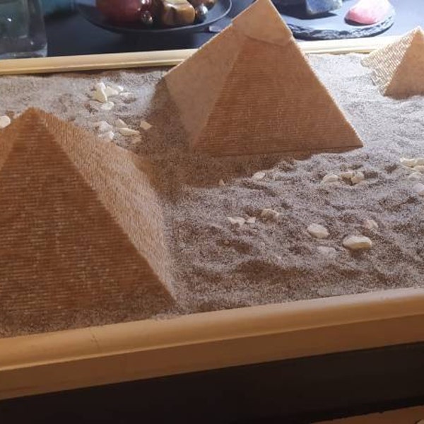 Giza Pyramid Complex Ancient Buildings 3d Printed Model - Sphinx, Khufu ...