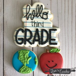 Hello Grade Cookie Cutter. Back to School Cookie Cutter. - Etsy
