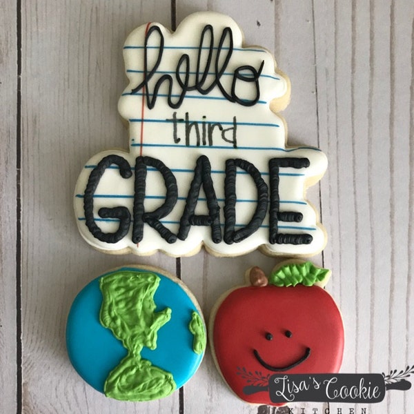 Hello Grade Cookie Cutter: Back to School Treat Cutter - Etsy