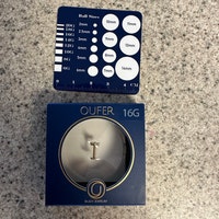 14g Burnished Gold Industrial Barbell Arrow With Stone Industrial ...