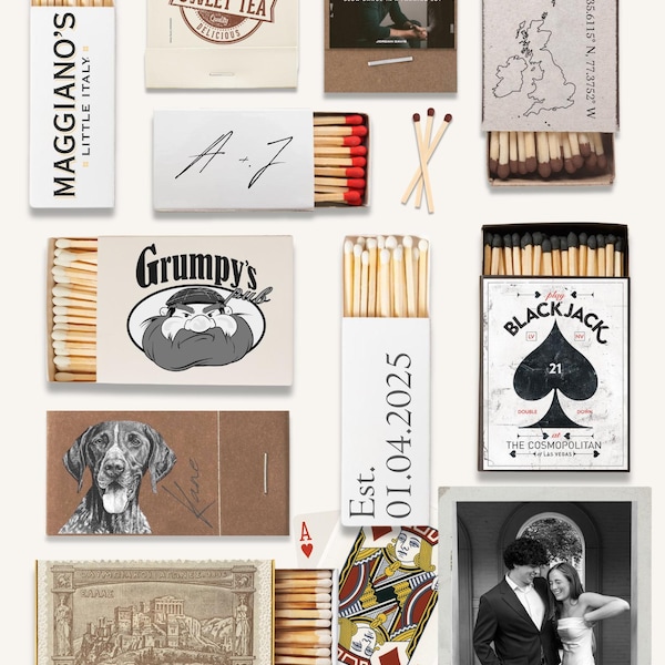 Neutral Blank Matchbox Template | Create Your Own | Custom Personalized ...