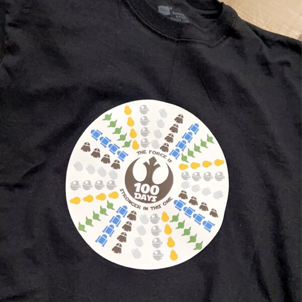 100 Days of School, Star, Wars, Force, Strong, Jedi, BB8, R2D2, Yoda ...