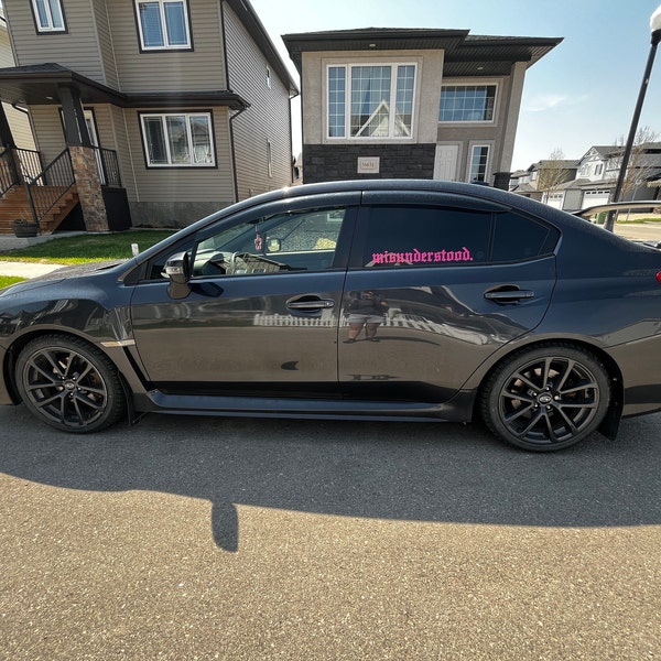 Misunderstood Decal Sticker Windshield Banner Vinyl Car Graphic - Etsy