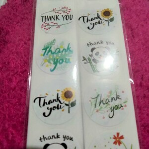 100 Thank You Stickers Labels for Your Order Thank You for Supporting ...