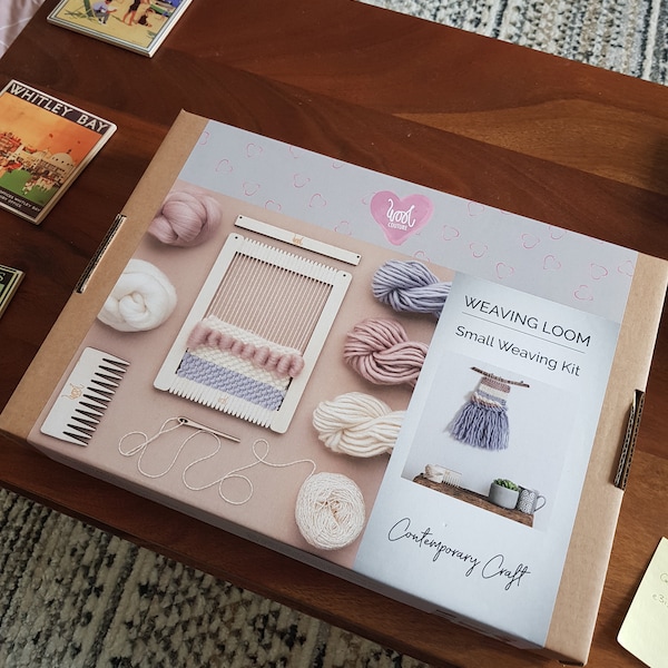 Weaving Loom Kit. Small Rectangular Lap Loom. Learn to Frame Weave ...