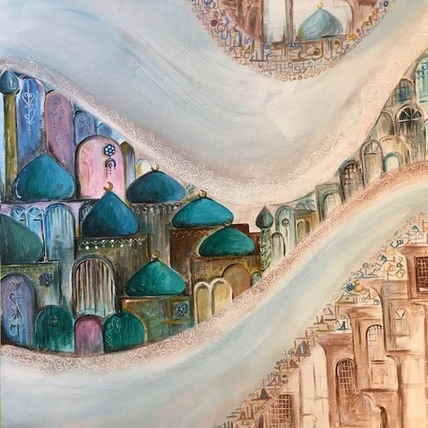 Original Iraqi Art. Acrylic on Canvas Board 25 by 30 Cm. Arabian Art ...