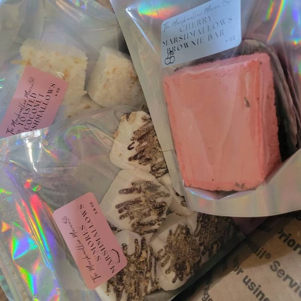 Gourmet Handcrafted Marshmallows: 12-piece Variety Pack, Choice of Two ...