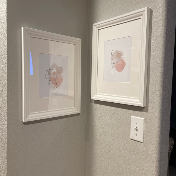 Abstract Print Set of 3, Green Printable Wall Art, Hallway Poster Set ...