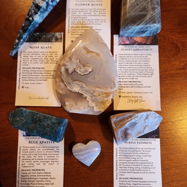 Gray Moss Agate Tower 9IN High Quality - Etsy