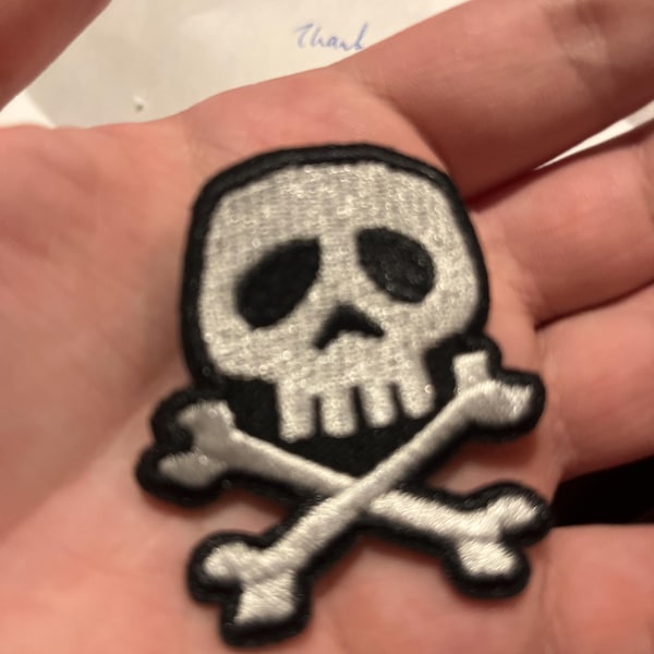 Sew on Large (4 Inch) Embroidered Skull and Crossbones Patch - Etsy