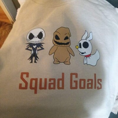 Stitch and Jack Skellington Christmas DTF Transfers Ready to Press ...