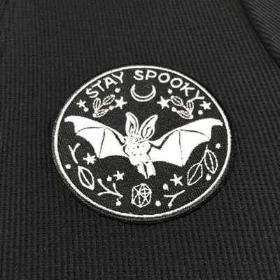 Spooky Bat Patch Iron on Gothic Alternative Goth Wiccan Pastel Goth ...
