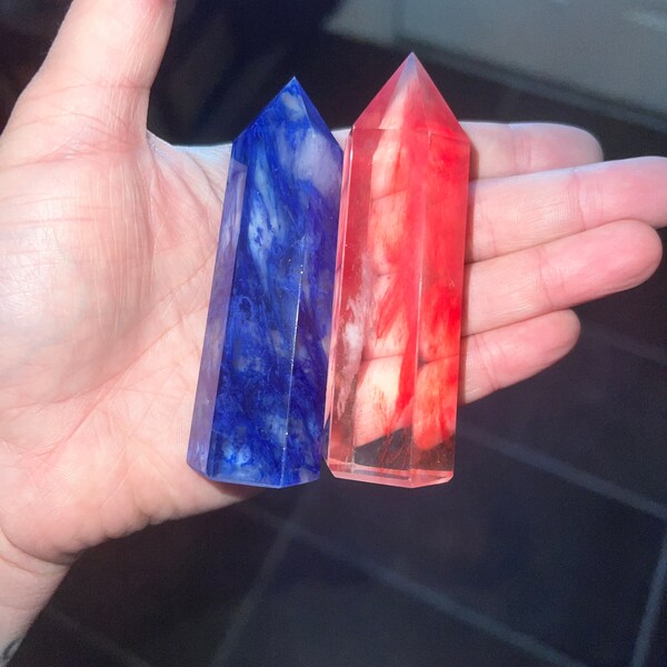 70g Red Smelting Stone Quartz Crystal Obelisk,home Decoration,crystal ...