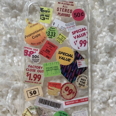 Grunge Aesthetic Stickers Case for iPhone 15 Pro 14 Plus 13 12 Mini X ...