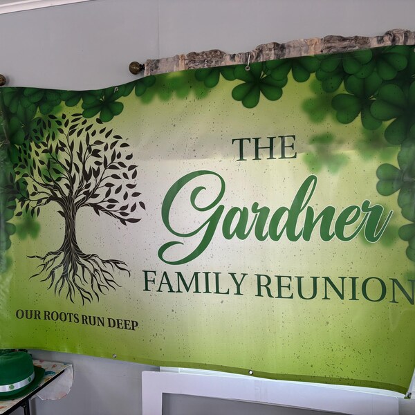 Family Reunion Banner // Custom Vinyl Banner // Next Day Printing ...