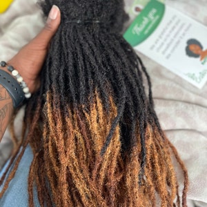 Three Tone Dreadlock Extensions Made With Unprocessed Human - Etsy