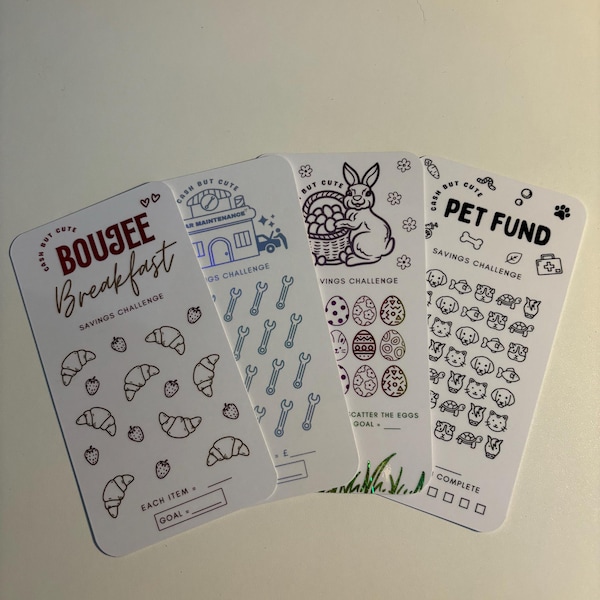 One Pound Savings Challenge | DIGITAL DOWNLOAD | Printable Savings ...