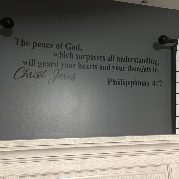 Luke 1:37 Decal, Bible Wall Decal, Scripture Wall Decal, Christian Wall ...