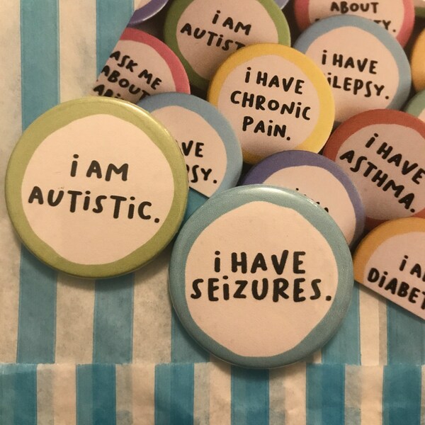 Hidden Disabilities Badges - Collection III - Neurodiversity - Autism ...