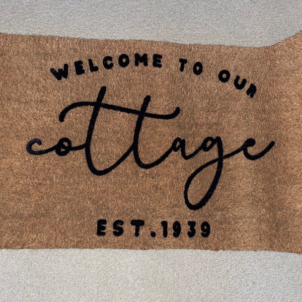 Welcome to Our Cottage Custom Doormat, Cottage Doormat, Cottage Decor ...