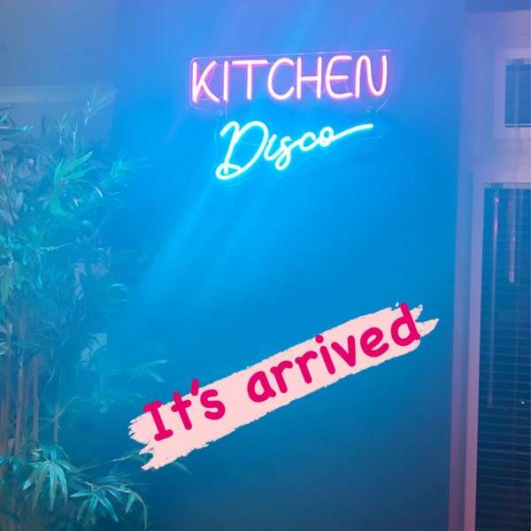 Kitchen Disco Neon Sign, Kitchen Disco Led Sign, Kitchen Disco Light, Neon Sign for Kitchen ...
