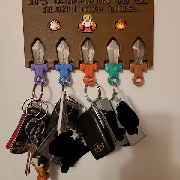 Legend of Zelda, Zelda Key Holder, Gift Ideas, Gaming Gadgets, 8bit ...