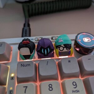 Video Game Keycaps Hand Painted, Cute Keycap Designs, Cherry MX - Etsy
