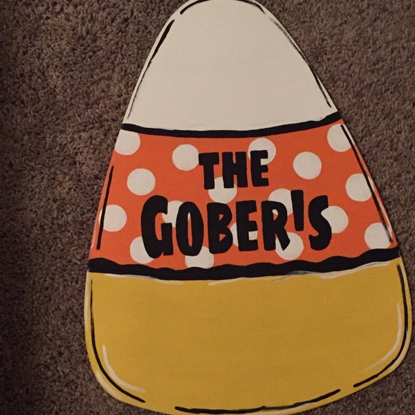 Unfinished Wood Candy Corn Laser Cutout, Wreath Accent, Door Hanger ...